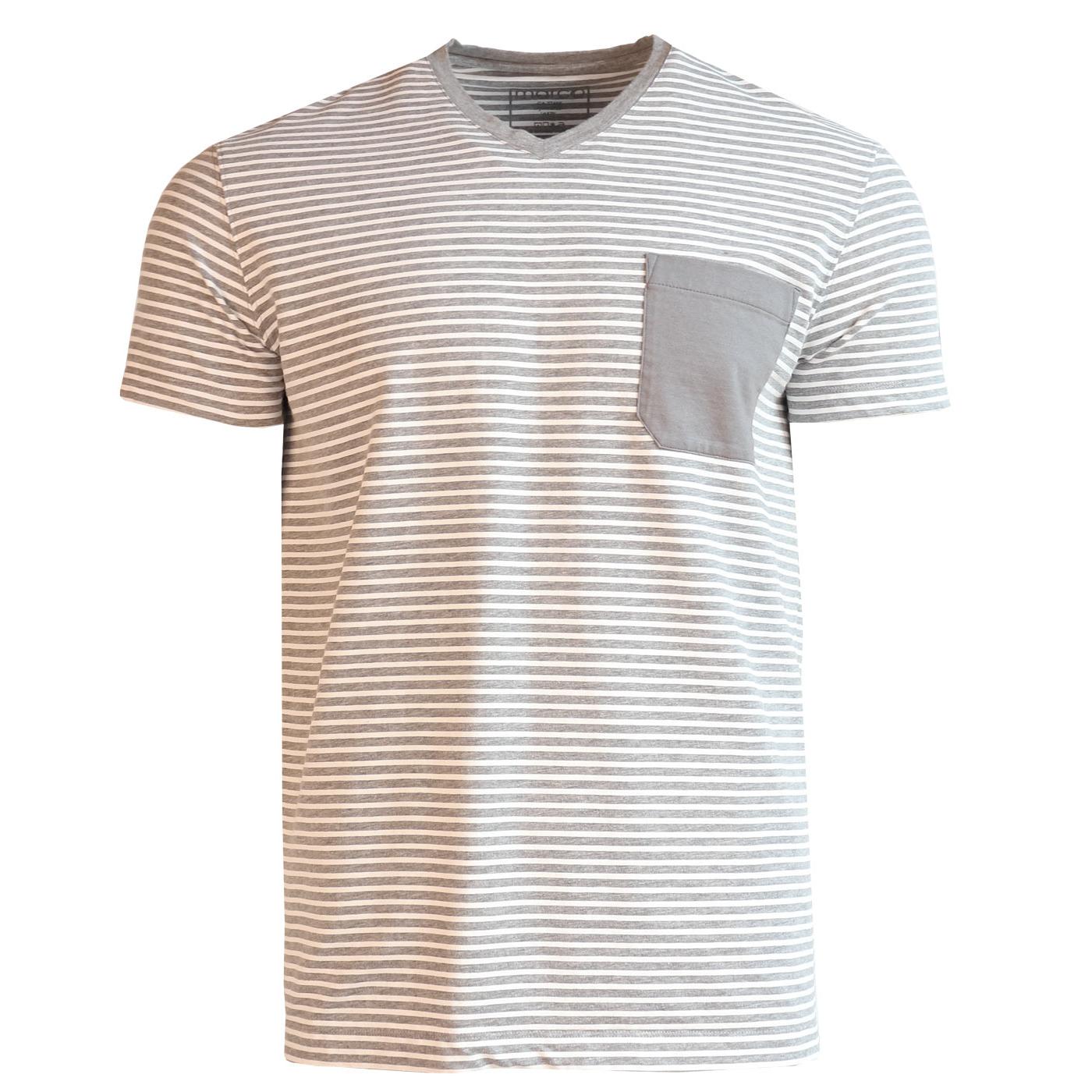 Stripped V neck T-shirt (+ colors)